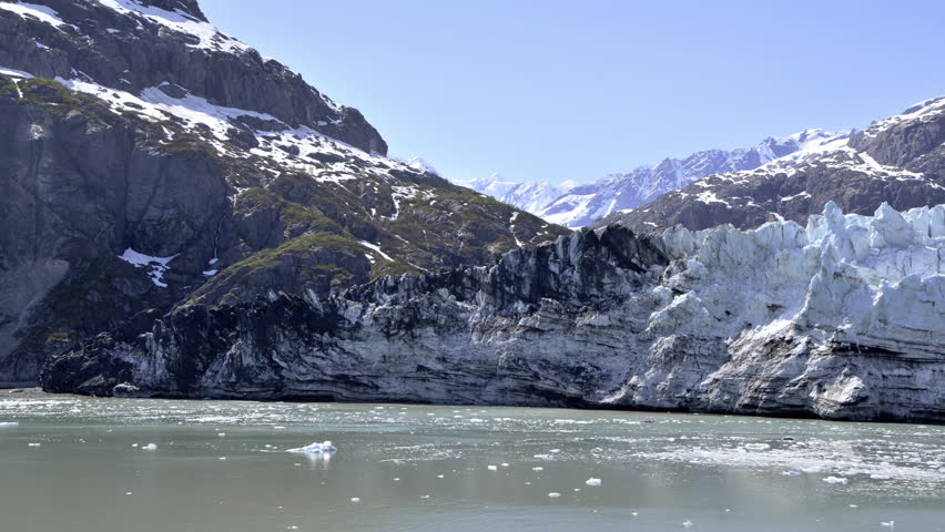 Traveling View of Icy Mountain Stock Footage Video (100% Royalty-free ...