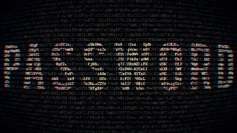 Program Code Loopable Computer Running Virtual Stock Footage Video 100