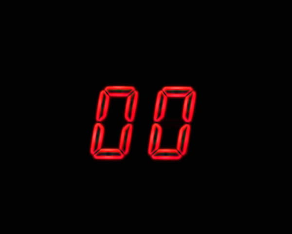 Digital Numbers with a Neon Stock Footage Video (100% Royalty-free ...