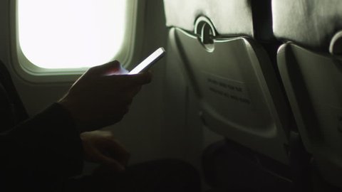 Young Man Closeup Using Smartphone Inside Stock Footage Video (100% ...