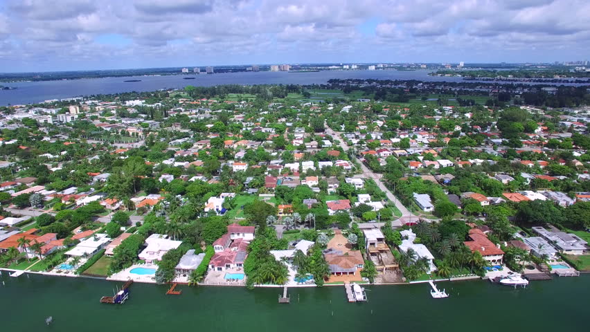 normandy isles miami beach aerial video Stock Footage Video (100% ...