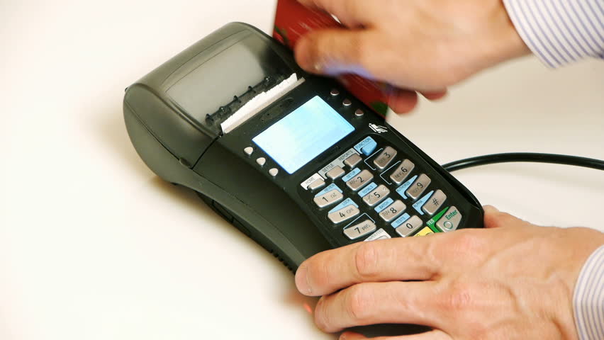 hd - credit card terminal prints Stock Footage Video (100% Royalty-free ...