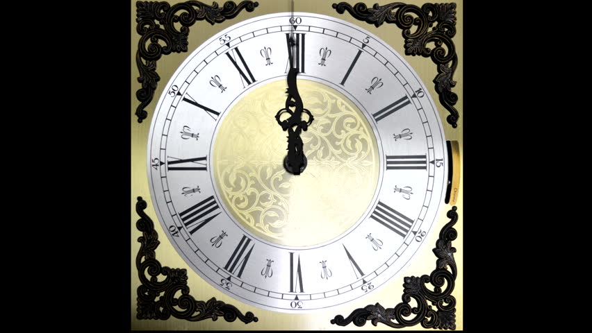 clock face running backward speed ornate Stock Footage Video (100% ...