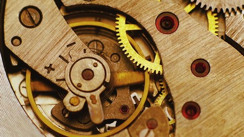 Working Clockwork Without Cover Stock Footage Video (100% Royalty-free ...