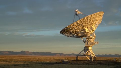 Radiotelescopes Very Large Array National Radio Stock Footage Video ...