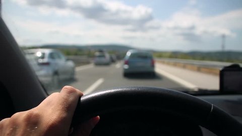 Holiday Traffic Jam On Highway Pov Stock Footage Video (100% Royalty ...