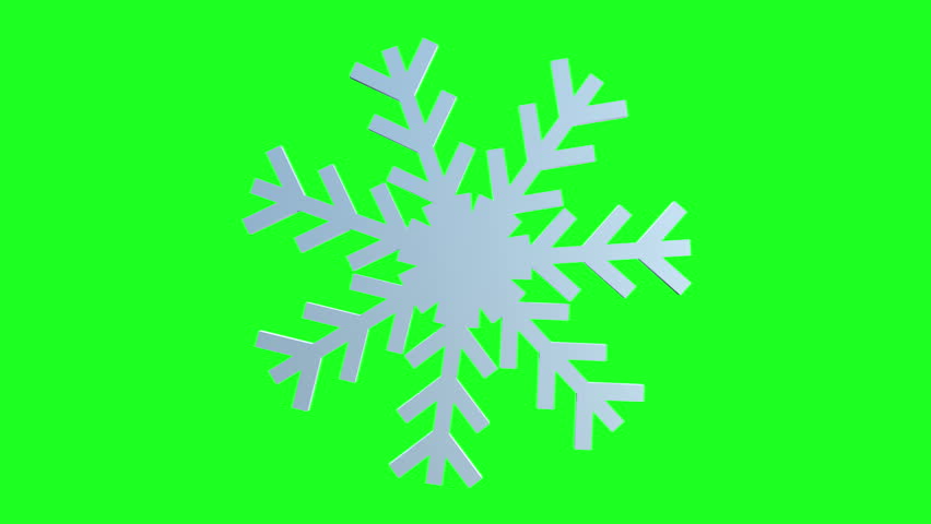 Snowflakes On Green Screen with Stock Footage Video (100% Royalty-free ...