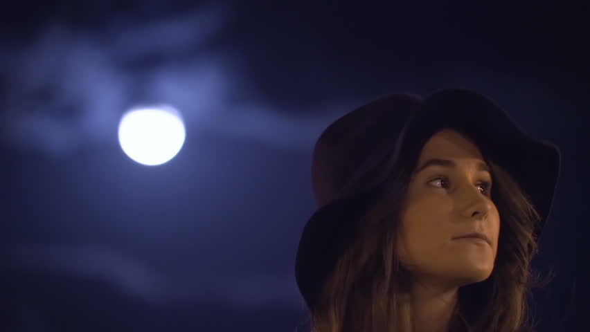 Young Woman Looking Back and Stock Footage Video (100% Royalty-free ...