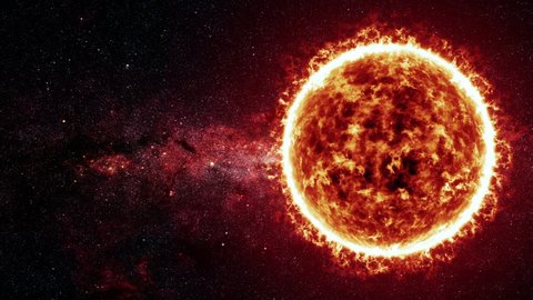 Sun Surface Solar Flares Animation Extremely Stock Footage Video (100% ...
