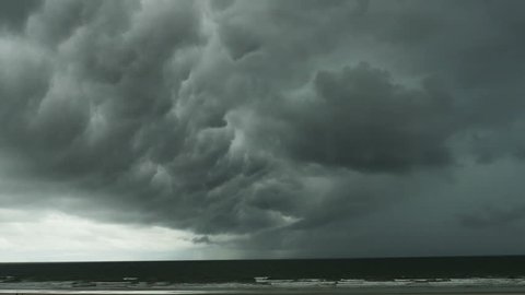 Nature Environment Dark Huge Cloud Sky Stock Footage Video (100% ...