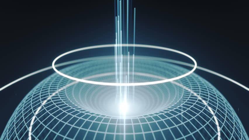 abstract background animation rotation network sphere Stock Footage ...