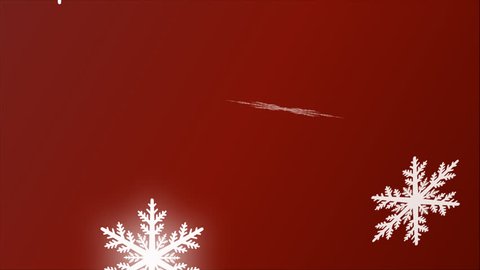 Snow Flakes Falling Loop Red Stock Footage Video (100% Royalty-free ...