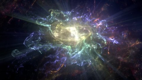 Spectacular View Glowing Cosmic Pulsar Space Stock Footage Video (100% ...