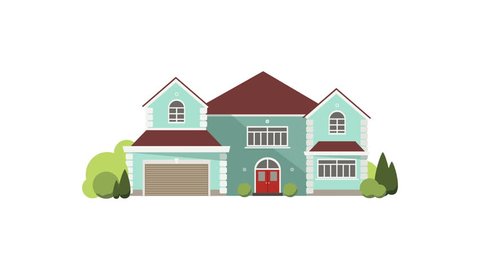 Illustration Simple House Isolated On White Stock Vector (Royalty Free ...