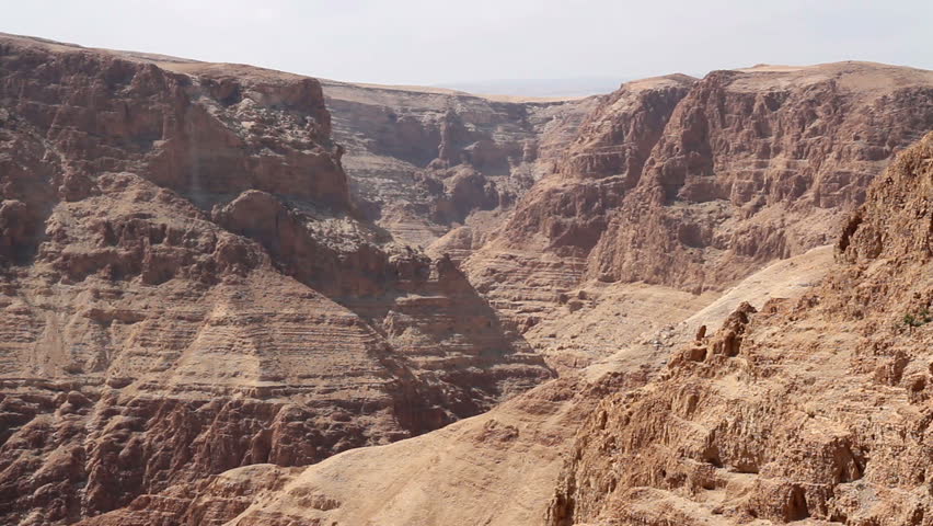 wadi darga jordan river beautiful shot Stock Footage Video (100% ...