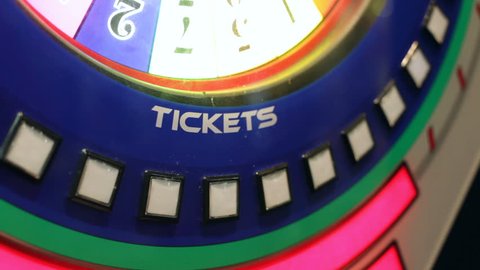 Lights On Ticket Arcade Game Flash Stock Footage Video (100% Royalty ...