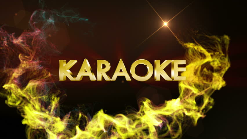 Karaoke, Gold Text in Particles, Stock Footage Video (100% Royalty-free ...