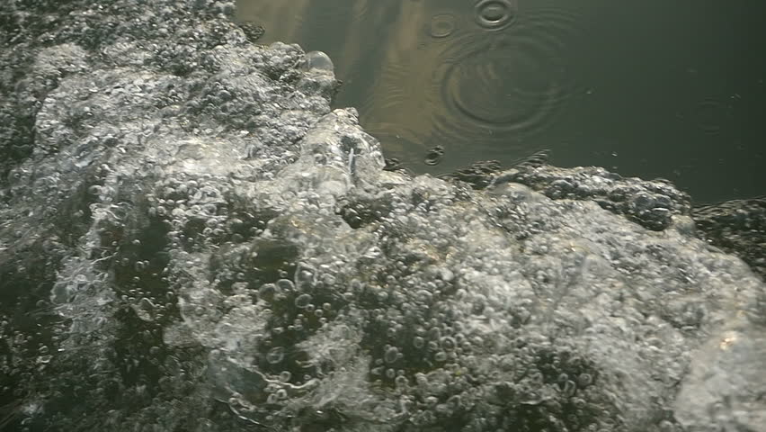 Fast Water Splashing in Slow Stock Footage Video (100% Royalty-free ...