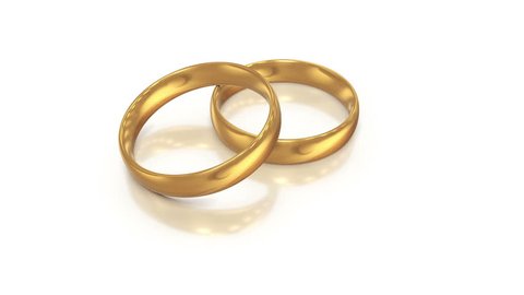 3d Animated Wedding Rings Hd1080 Stock Footage Video (100% Royalty-free ...