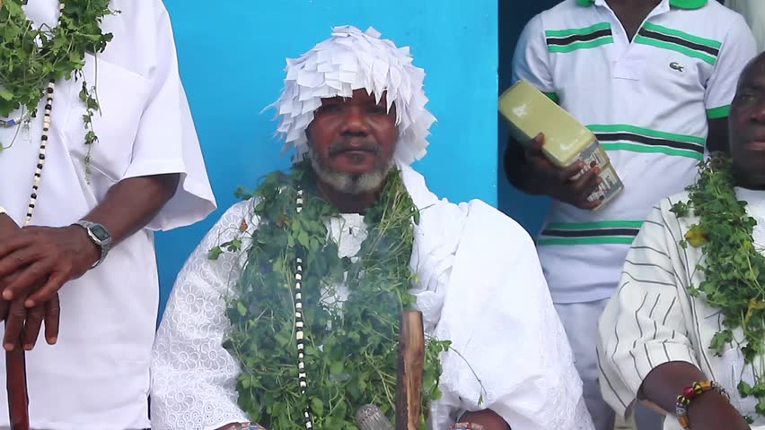 Ga Fetish Priest Close Up, Stock Footage Video (100% Royalty-free ...