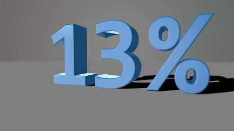 Blue Growing 3d Numbers Counting 13 Stock Footage Video (100% Royalty ...