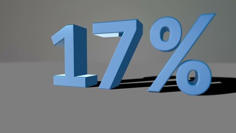 Blue Growing 3d Numbers Counting 17 Stock Footage Video (100% Royalty ...