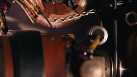 Internal Mechanism Film Projector Stock Footage Video (100% Royalty ...