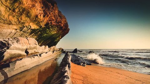 cinemagraph loop - stream leading beach Stock Footage Video (100% ...