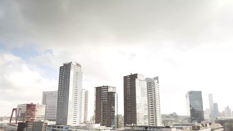 2d City Animation Backgroundblue Moving City Stock Footage Video (100% ...