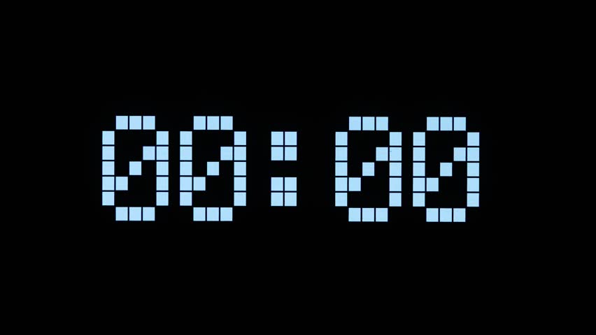 Digital Time Display Dot Matrix Stock Footage Video (100% Royalty-free ...