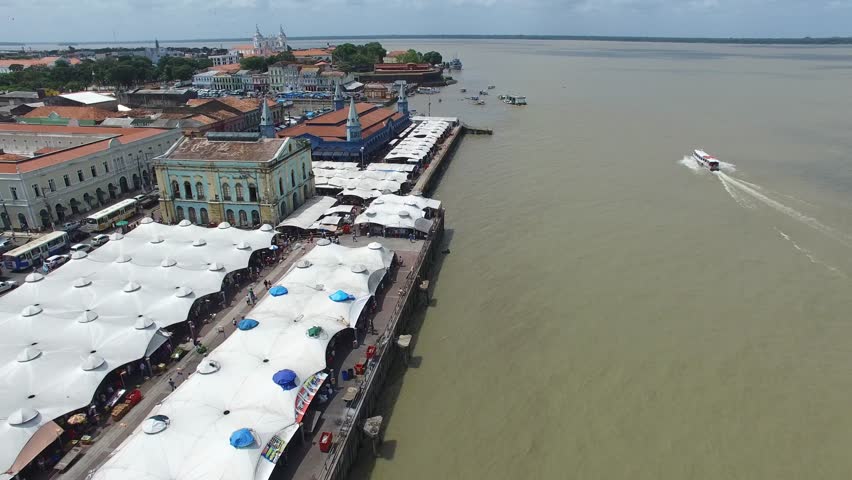 Aerial View of Belem Do : Video de stock (totalmente libre de regalías ...