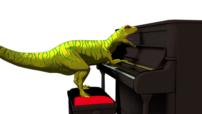 dinosaur playing piano Stock Footage Video (100% Royalty-free) 1265650 ...