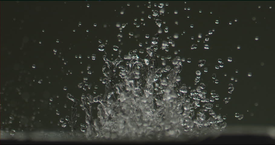 water drops dancing vibrations super slow Stock Footage Video (100% ...