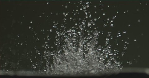 Water Drops Dancing Vibrations Super Slow Stock Footage Video (100% ...