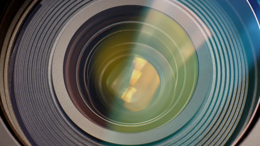 Closeup of a Zooming Camera Stock Footage Video (100% Royalty-free ...