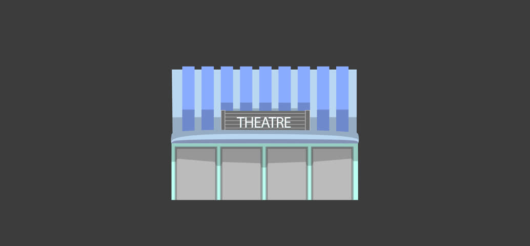 theatre building animation great piece stock Stock Footage Video (100% ...