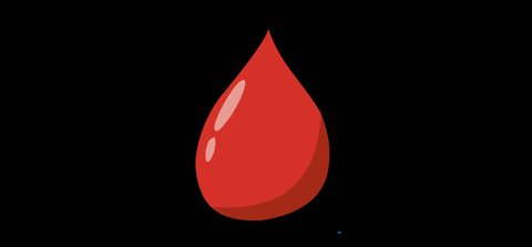 Large Red Animated Blood Drop Great Stock Footage Video (100% Royalty ...