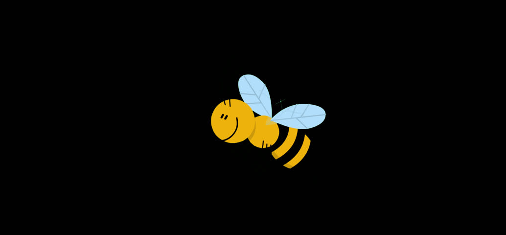 happy bee animation great piece stock Stock Footage Video (100% Royalty ...