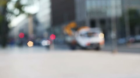 Scenery Traffic People Big Busy City Stock Footage Video (100% Royalty ...