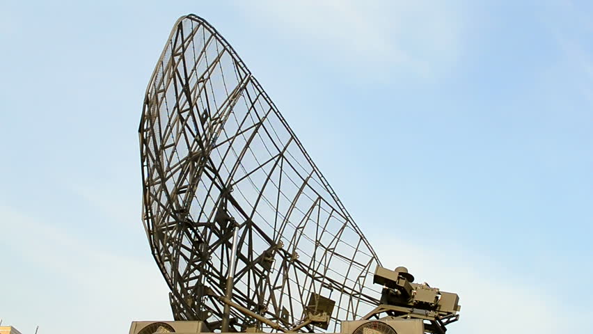 Rotated Military Radar Station On Stock Footage Video (100% Royalty ...