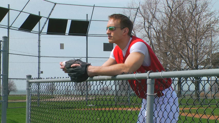 Young Adult Baseball Player at Stock Footage Video (100% Royalty-free ...