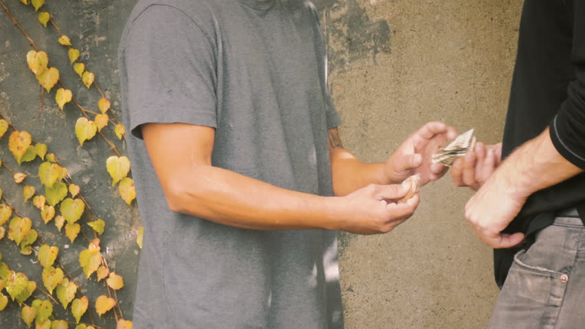 Drug Dealer Exchange Selling Illegal Stock Footage Video (100% Royalty ...