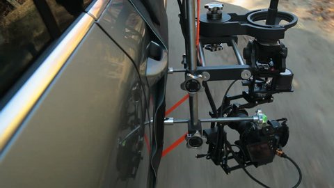 Rig Hot Head Camera Mounted On Stock Footage Video (100% Royalty-free ...