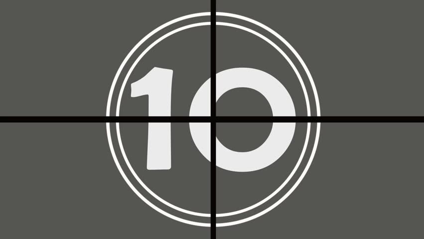 movie countdown animation - blue Stock Footage Video (100% Royalty-free ...