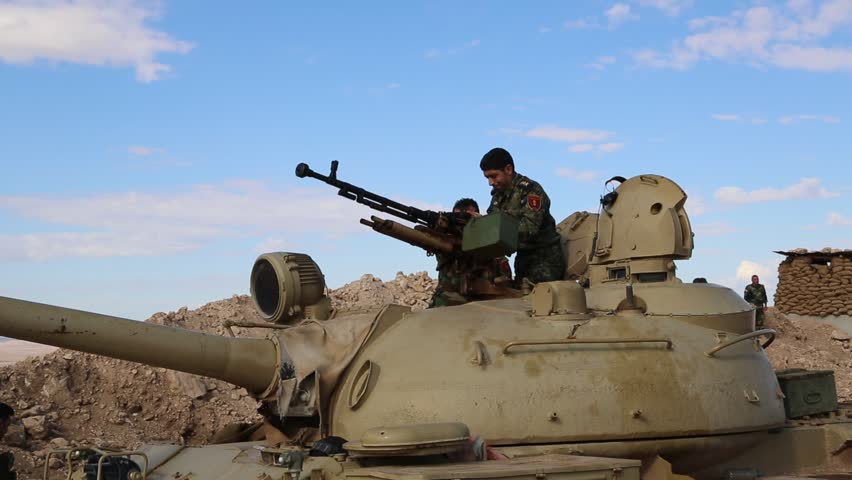 kurdistan november 2015 soldier on tank Stock Footage Video (100% ...