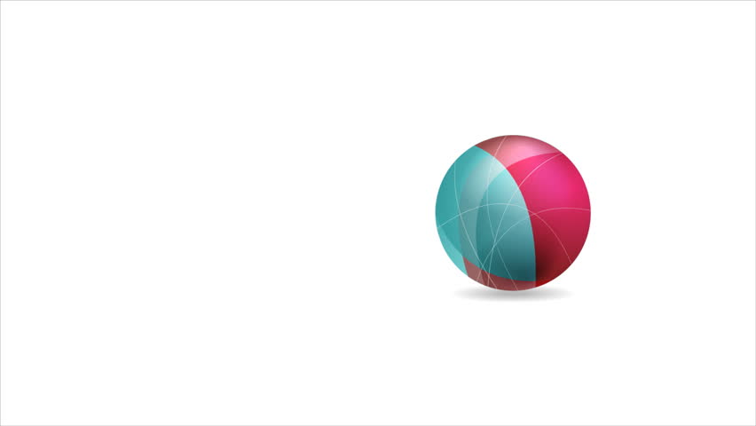 colorful abstract ball logo graphic design Stock Footage Video (100% ...