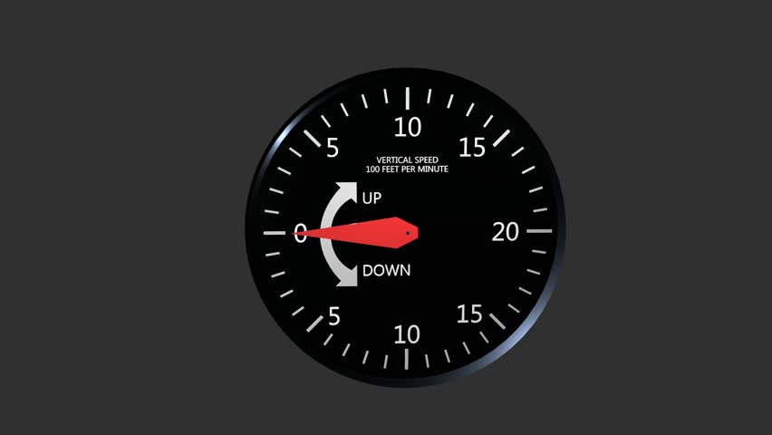 Vertical Speed Indicator.vertical Speed Airplane Stock Footage Video ...