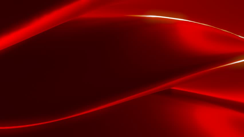 Silky Smooth Abstract Form Red Background Stock Footage Video (100% ...