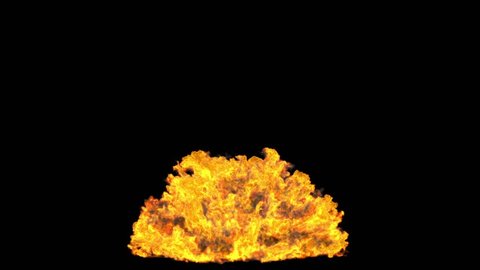 Footage Powerful Explosion Alpha Channel Included Stock Footage Video ...