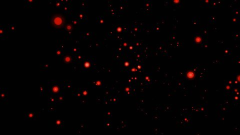 Swarm Red Glowing Orbs Particles Seamless Stock Footage Video (100% ...